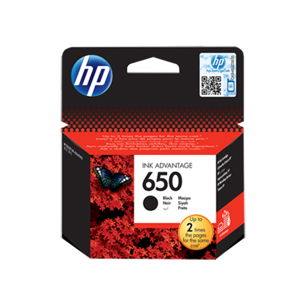 HP 650 Black Original Ink Advantage Cartridge - DTS - Computer Sales ...